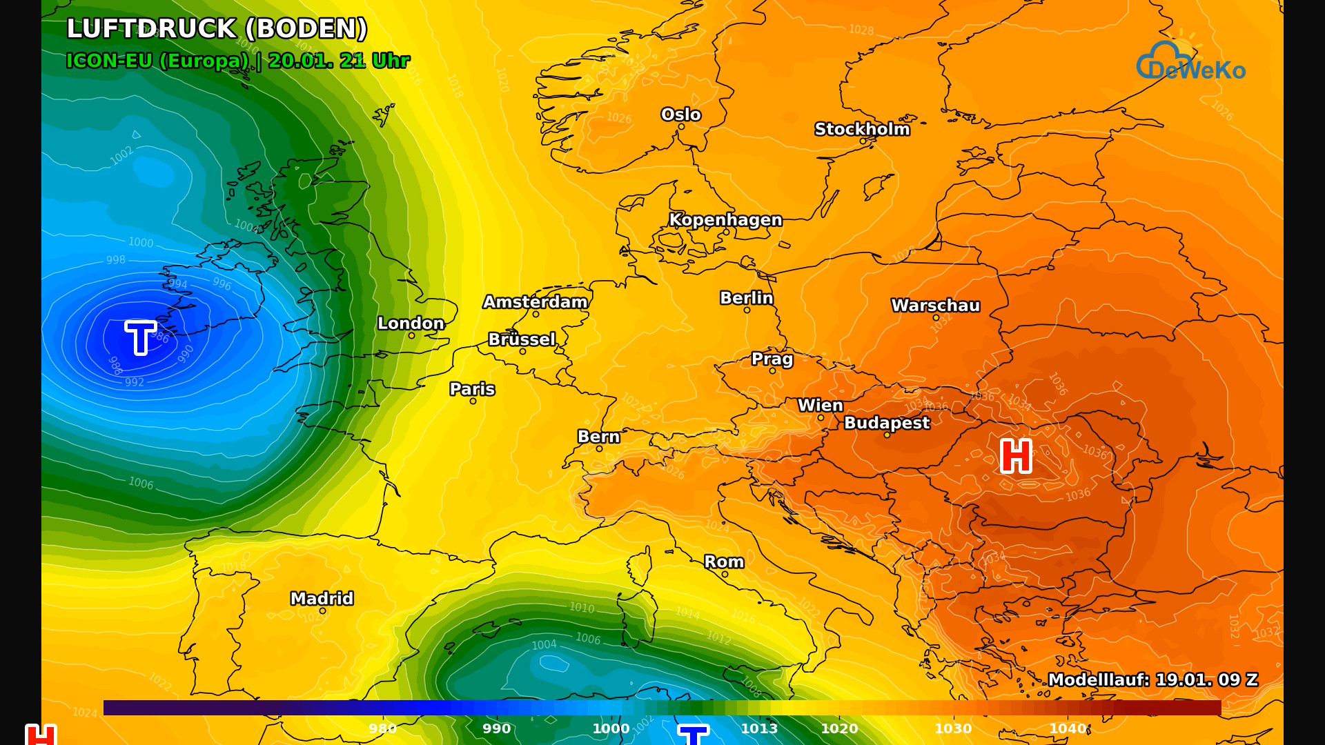 Es bleibt in Deutschland beim ruhigen Winterwetter mit Sonne am Tage ...